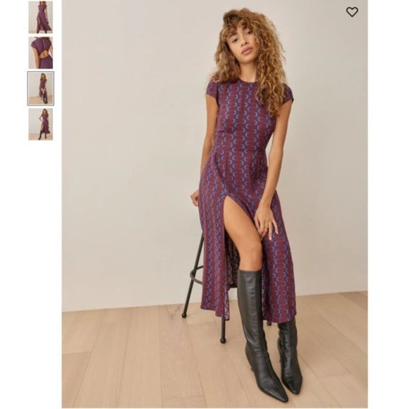 Reformation | Dresses | Salereformation Gavin Midi Dress Marooned ...